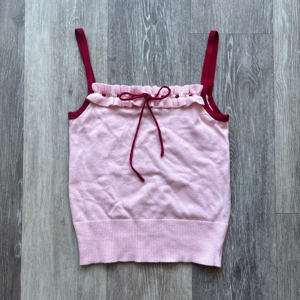 Vintage Coquette Dollette Cottage Baby Pink Ruffle Ti… - Gem